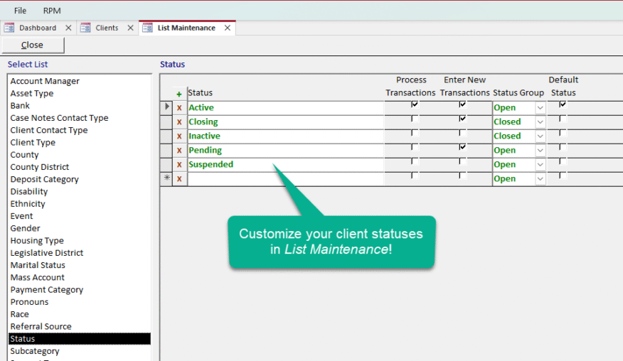 Planned upgrade changes: Customizable client status! - RPM